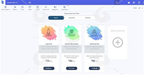Arprice Wordpress Pricing Table Plugin
