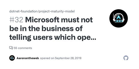 Microsoft Must Not Be In The Business Of Telling Users Which Open Source Is Good Or