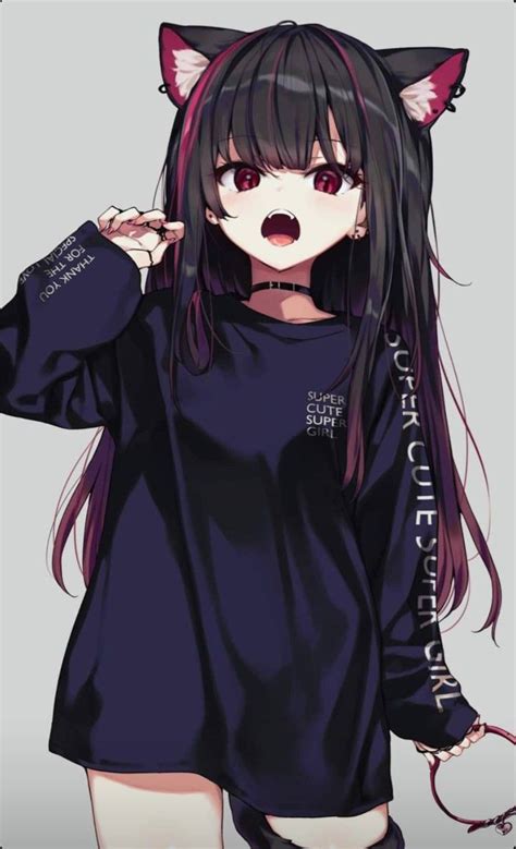 Anime Cat Girl Kawaii Wallpapers Wallpaper Cave