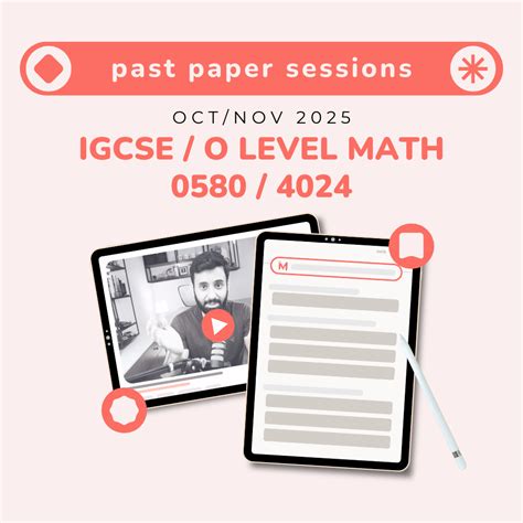 igcse o level math past paper sessions mathlete by saad