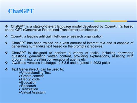 generative ai and chatgpt scope of ai and advance generative ai pptx artificial