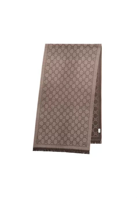 Buy Gucci Gg Jacquard Pattern Knitted Scarf 2025 Online Zalora