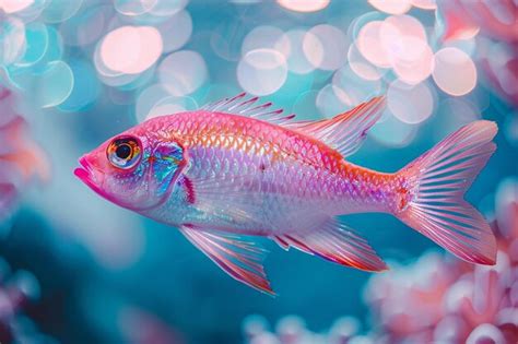 Vampire Fish Underwater Lush Nature Premium Ai Generated Image