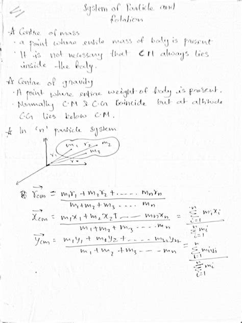 Rotation Class Xi Notes Pdf