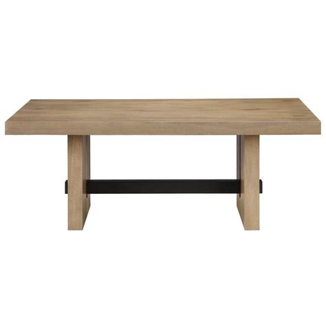 Steve Silver Aubrey 48 In Brown Wood Rectangle Cocktail Coffee Table Aub100nc The Home Depot