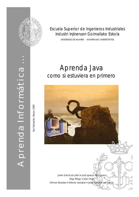 Pdf De Programación Aprenda Java Como Si Estuviera En Primero