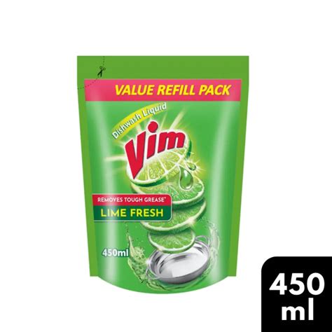 Vim Dishwash Liquid Refill Pouch 450ml Darazlk