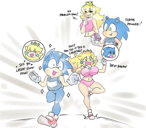 Sonic And Peach Olympic Swap Onatart By Dabigb01 On Deviantart
