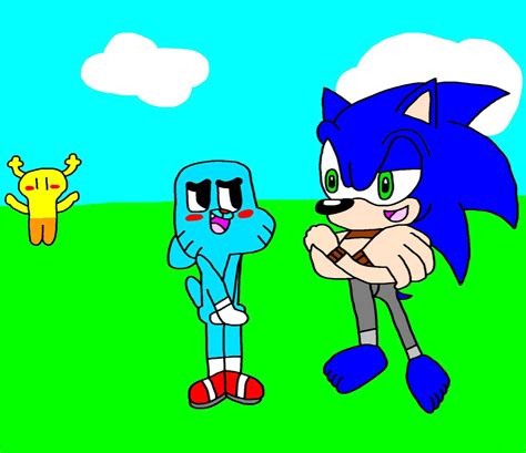 Sonic And Gumball Clothing Switch A Roo By Majorstarlight On Deviantart