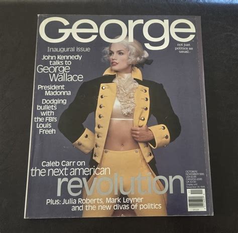 George Magazine Inaugural Issue October 1995 Cindy Crawford John