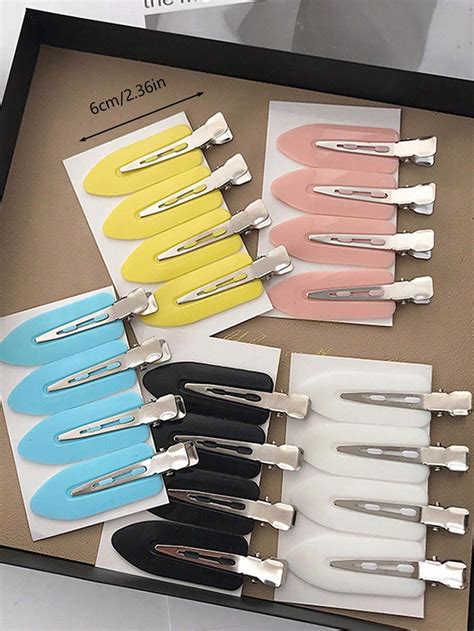 10 Stuks Dames Willekeurige Gemengde Kleuren Coole Y2k Stijl Naadloze Haarclips En Accessoires