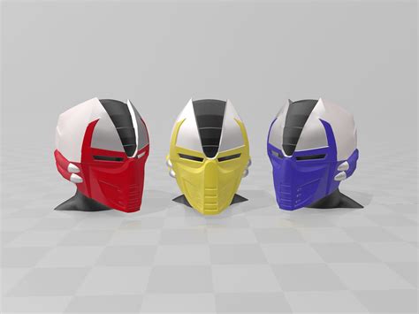 Cyrax Helmet From Mortal Kombat Classic And Sektor Smoke Subzero 3d