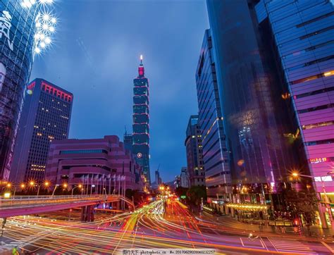 城市夜景图片街景夜景建筑空间 图行天下素材网