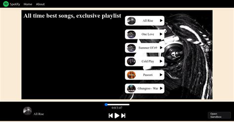 Spotify Forked Codesandbox Spotify Forked Codesandbox