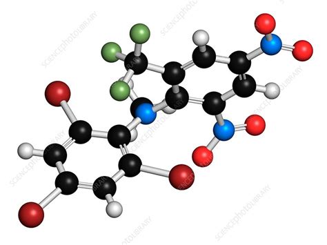 Bromethalin Molecule Illustration Stock Image F0159573 Science