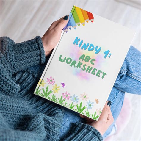 Kindy 1 English Pdf Worksheet Abcs And Coloring Etsy