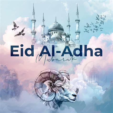 Premium Psd Happy Eid Al Adha Post Template Kurban Bayrami