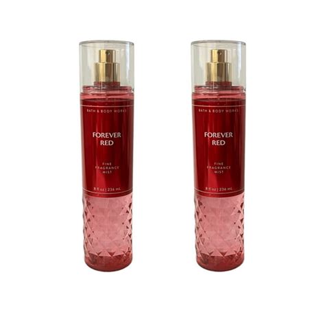 Bath And Body Works Forever Red Fine Fragrance Mist Set 8 Fl Oz