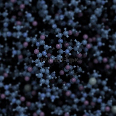 Alpha Galactosidase Agalsidase Enzyme Stock Illustration