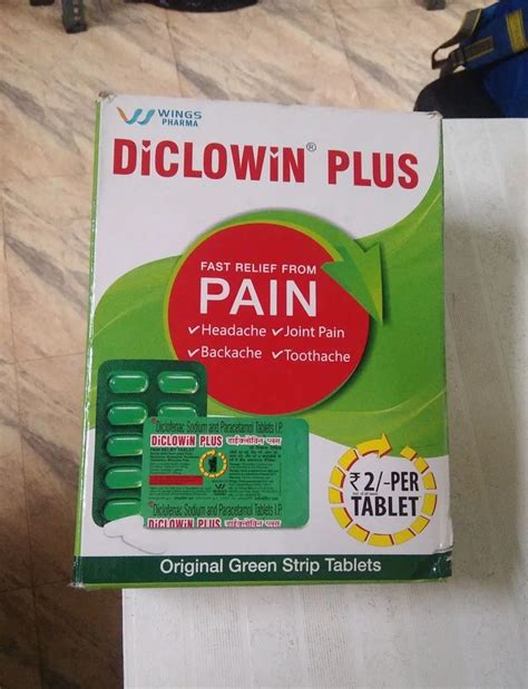 Diclowin Plus Tablets At Rs 20stripe Sowcarpet Chennai Id