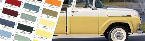 1956 Ford Interior Color Codes