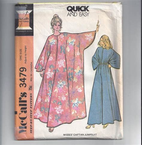 Mccalls 3479 Misses Caftan Sewing Pattern