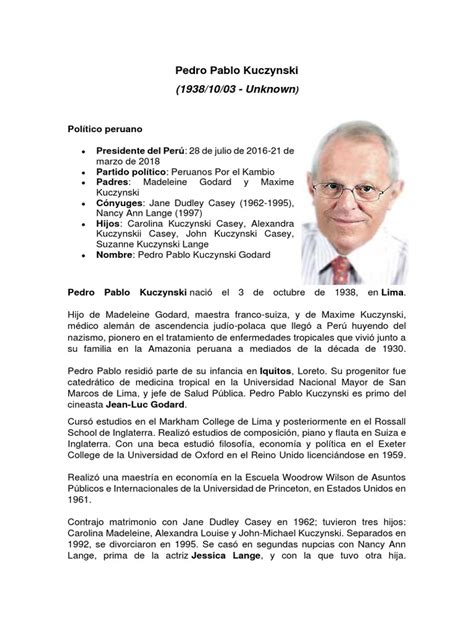 Pedro Pablo Kuczynski Pdf Perú Gobierno