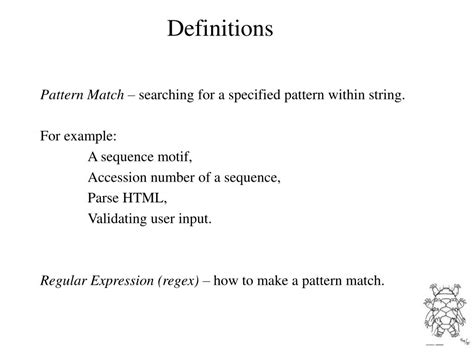 Ppt Regular Expressions And Pattern Matching Powerpoint Presentation