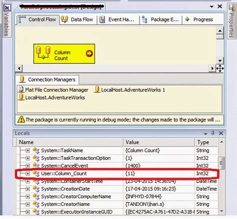 Column Count In Ssis Business Analytics And Intelligence By Rajkumar