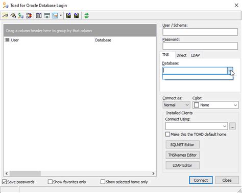 toad no valid oracle clients found how to sop