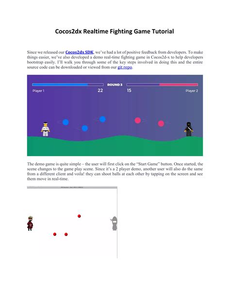 A Complete Tutorial To Develop Real Time Fighting Game With Cocos2dx Pdf