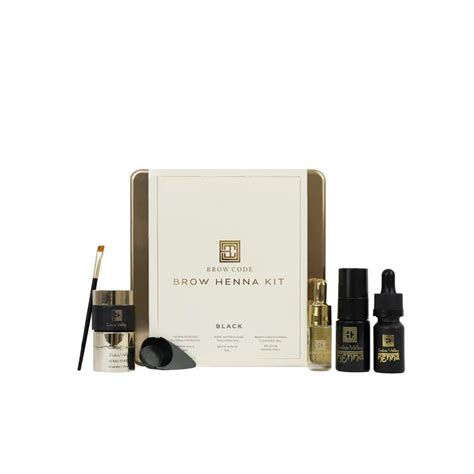 Brow Code Black Henna Kit Lf Hair And Beauty Supplies