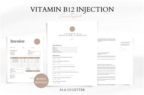 Vitamin B12 Injection Consent And Liability Form Editable Medical