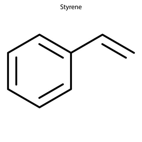 Chemical Structure Of Polystyrene Illustrations Royalty Free Vector