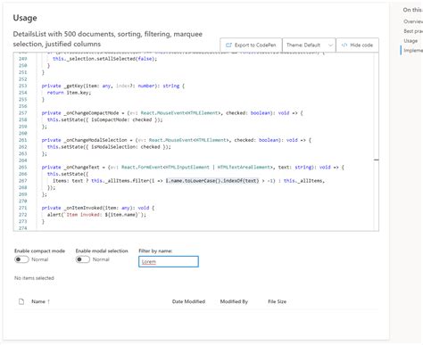 Detail List Filter Problem In Documentation Issue Microsoft Fluentui Github