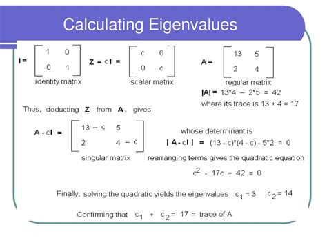 Ppt Eigenvalues Powerpoint Presentation Free Download Id5733911