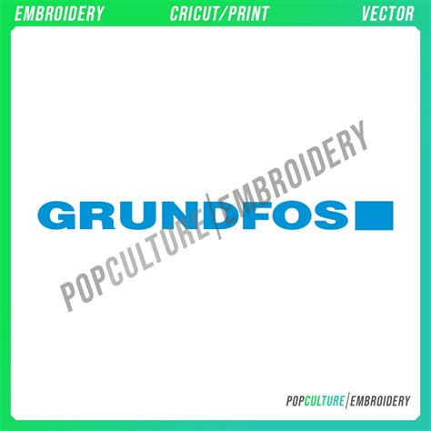 Grundfos Official Logo For Embroidery And Vector • Pop Culture