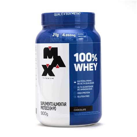 Whey Protein Max Titanium 100 Whey Chocolate Em Promoção Droga Raia