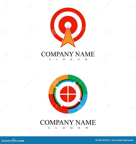 Sniper Sight Symbol Crosshair Target Logo Vector Stock Vector