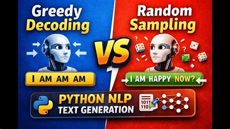 Greedy Decoding Vs Random Sampling In Nlp Python Text Generation