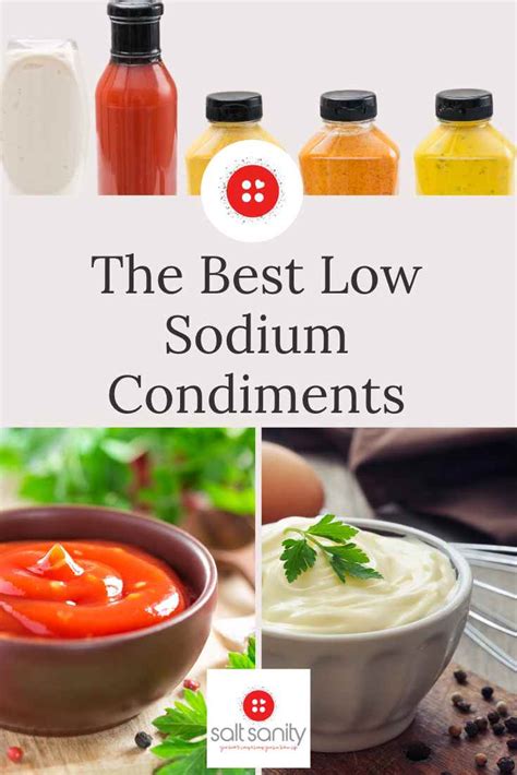 The Best Low Sodium Condiments Salt Sanity