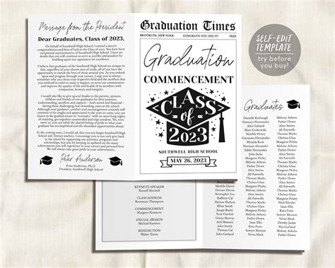 Graduation Program Examples Graduation Programme Template