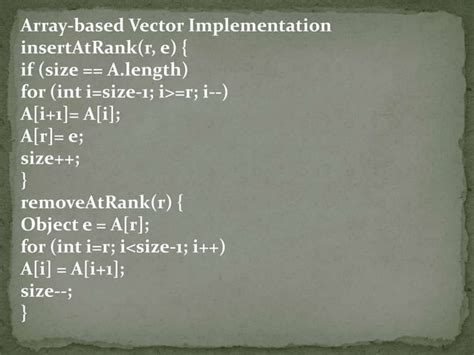 Vector List Nd Sequence Pptx Programming Languages Computing