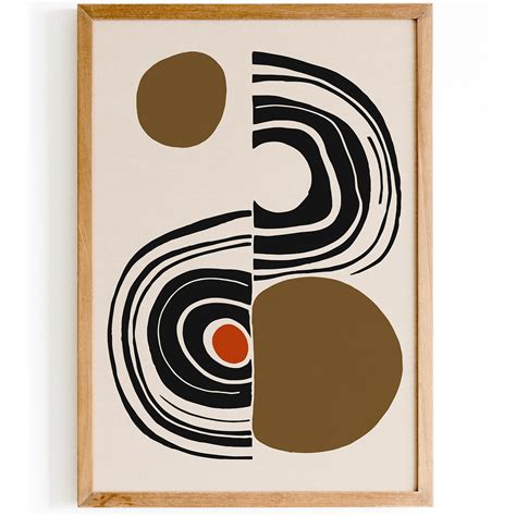 Rustic Abstract Shapes Poster Hypesheriff