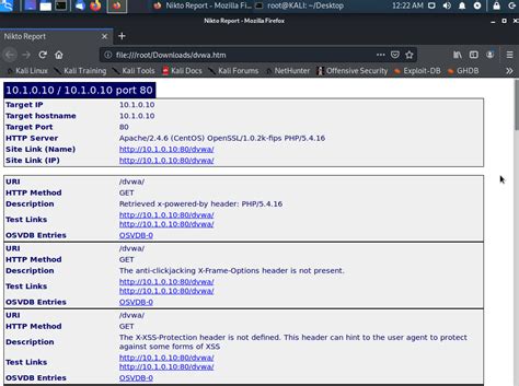 github edwinmelero nikto and burp suite analyzing output from web