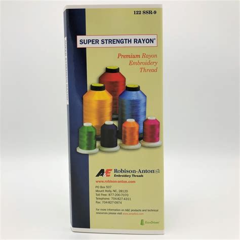 Thread Robison Anton Thread Robison Anton Super Strength Rayon Thread Colour Card