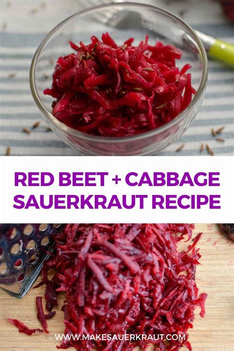 Red Beet And Cabbage Sauerkraut Passion Pink Makesauerkraut