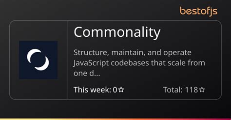 Best Of Js • Commonality