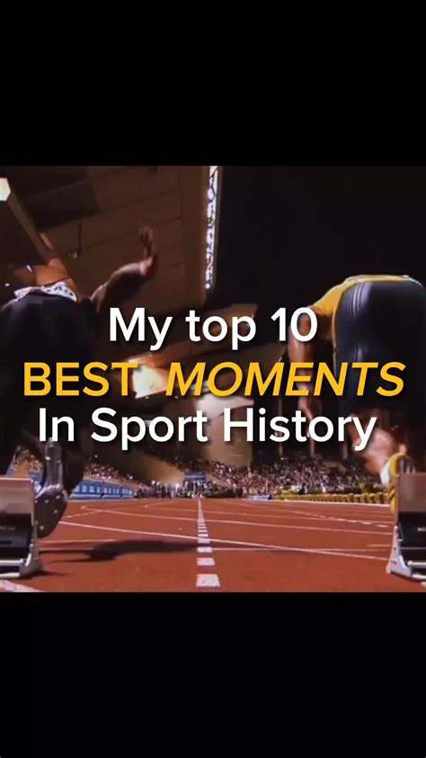 My Top 10 Best Moments In Sport History Fullsport Fullsport