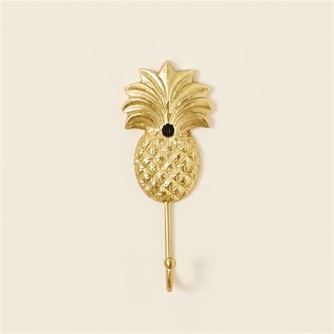 Brass Pineapple Wall Hook Adairs